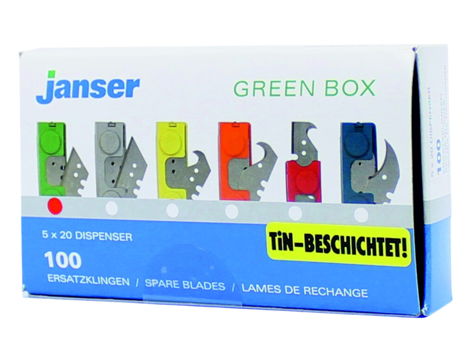 TITAN-beschichtete GREEN BOX Klingen | TITAN-Super-Hakenklingen | 262037300